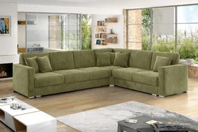 Rohová sedací souprava NERO DELUXE 308x230 univerzální olivová