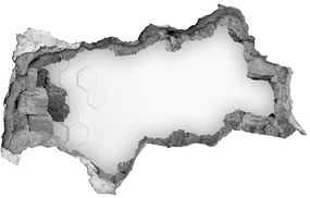 Wallmuralia Díra 3D fototapeta nálepka Šestiúhelníky pozadí 95x73 cm