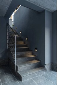 LA 1002869 DOWNUNDER OUT square WL, Outdoor, nástěnné vestavné LED svítidlo, antracitové, 3000K - BIG WHITE (SLV)