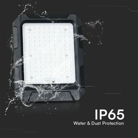 LED Solární reflektor LED/15W/3,7V IP65 4000K černá + DO
