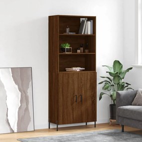 vidaXL Skříň highboard 69,5 x 34 x 180 cm kompozitní dřevo [3189264] Barva: kouřový dub