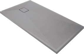 Deante Correo, granitová sprchová vanička, obdélníková 1400x700x45 mm, šedá metalíza, KQR_S77B