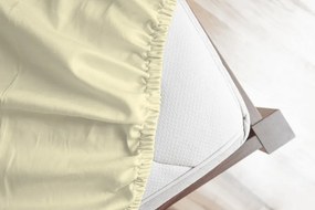 Matějovský napínací prostěradlo froté Světle béžové na matraci: 100 x 220 cm