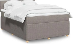 Box spring postel s matrací taupe 140x190 cm textil 3289755