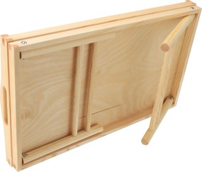 ČistéDřevo Dřevěný servírovací stolek do postele 50x30 cm