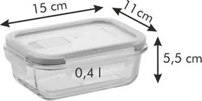 TESCOMA Dóza FRESHBOX GLASS 0,4 l, obdélníková