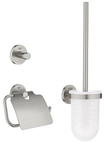 Grohe Essentials - Sada doplňků pro toaletu 3 v 1, supersteel 40407DC1