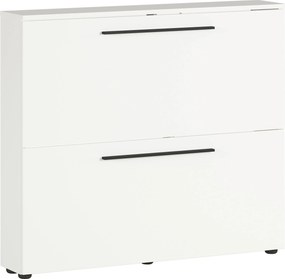 XXXLutz VYKLÁPĚCÍ BOTNÍK, bílá, 100/85/19 cm - Online Only šatny & botníky - 001258021901