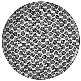 Ritzenhoff Breker Jídelní talíř černobílé puntíky-26,5x26,5cm