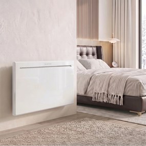 HOMCOM Inteligentní panelový ohřívač 1500 W, volně stojící / na stěnu, elektrický ohřívač s 7denním časovačem, detekce oken, ochrana proti mrazu, bílá