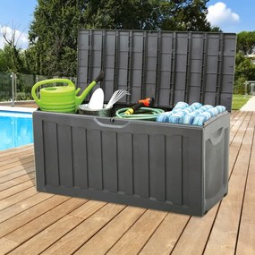 Úložný box černý 118 x 53 x 57 cm polypropylen 153887