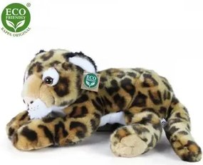 RAPPA Plyšový leopard ležící 40 cm / ECO-FRIENDLY / od 0 měsíců