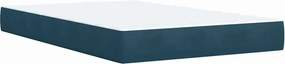 Box spring postel s matrací tmavě modrá 120 x 200 cm samet 3285636
