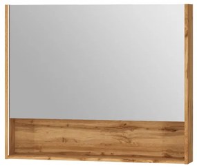 Kingsbath Queen Wotan Oak 90 zrcadlová skříňka do koupelny s LED podsvícením