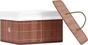 Bambusové úložné boxy 4 ks hnědé 320768