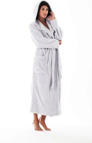 Župan s kapucí Siena unisex světle šedá 31 56 9151 - M