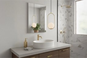 Závěsné svítidlo Florence, 1x bílé skleněné stínítko, g, U