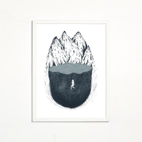 Dorota Šebková | Slyšet ticho Rám: Bílý, Velikost: 40 x 30 cm