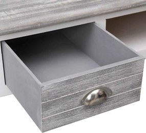 Psací stůl šedý 110 x 45 x 76 cm dřevo 284153