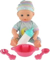 TEDDIES Panenka miminko s doplňky / 25 cm / pevné tělo / krabice / od