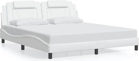 Rám postele Viana bez matrace bílý 180x200 cm umělá kůže 3208111