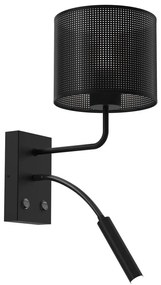 Nástěnná lampa LOFT SHADE 1xE27/60W+1xG9/8W/230V černá