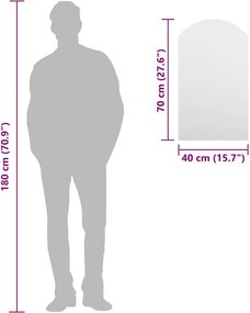 Zrcadlo 70 x 40 cm sklo 326088