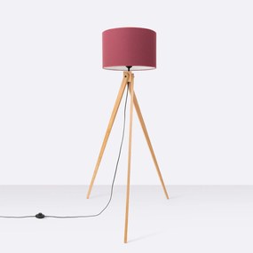 Sollux Lighting Stojací lampa NATT vínová