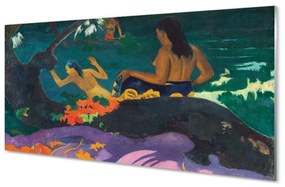 Obraz na skle Art působí na jezeře 125x50 cm