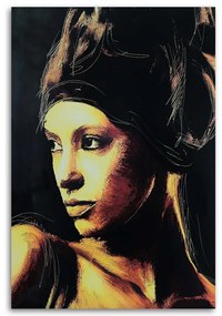 Obraz na plátně Africká žena Brown - 40x60 cm