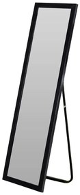 Stojací zrcadlo obdélníkové 126 cm, černé
