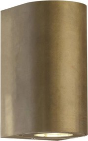 NOR 49721035 Venkovní nástěnné svítidlo Canto Maxi 2 2x28W GU10 mosaz čirá - NORDLUX