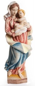 Dřevěná socha P. Maria s Jezulátkem 35cm