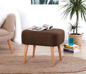 Atelier del Sofa Taburet Parrot - Brown, Hnědá