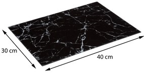 5five Simply Smart Krájecí prkénko Glass Marble, černá, 40x30 cm