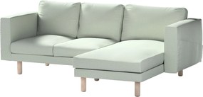 Potah na pohovku IKEA Norsborg 3-místná se šezlongem barva modrá látka pletený vzor