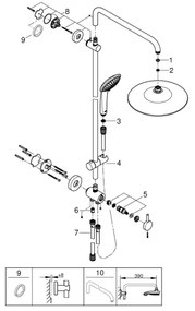 GROHE 27421002 - Sprchový systém EUPHORIA 260 lesklý chrom