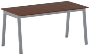 Kancelářský pracovní stůl PRIMO BASIC, šedostříbrná podnož, 1600 x 800 mm, třešeň