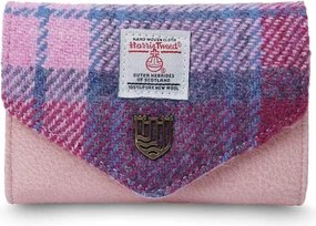 Malá peněženka Clasp Purse Pink and Blue Tartan - Islander