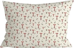 Polybavlněný povlak na polštář HOLLY BOWS POLY 50x70 cm, barevný