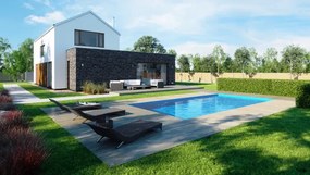 Skimmerový bazén QBIG BENEFIT 3 x 5 x 1,5 m - Světle modrý