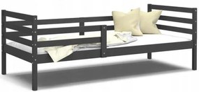 Dětská jednolůžková postel JACEK P 160x80 cm bez šuplíku ŠEDÁ