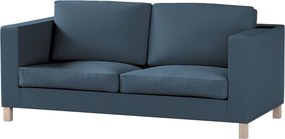 Potah na pohovku IKEA  Karlanda rozkládací, krátký barva modrá látka pletený vzor