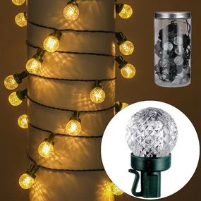 LED girlanda s kuličkovou dekorací 30 LED teplá bílá