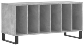 vidaXL Skříňka na LP desky betonově šedá 100x38x48 cm kompozitní dřevo