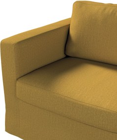 Potah na pohovku IKEA  Karlstad 2-místná , nerozkládací, dlouhý barva žlutá látka pletený vzor