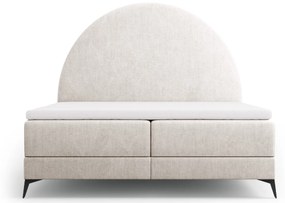 Béžová čalouněná dvoulůžková postel boxspring Cosmopolitan Design Sunrise 180 x 200 cm