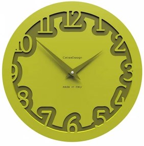 Designové hodiny 10-002 CalleaDesign Labirinto 30cm (více barevných verzí) Barva zelená oliva-54