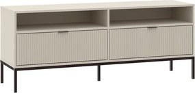 TV stolek Cambre Wave, krémová / bílá