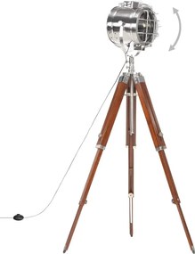 Stojací lampa na stativu masivní mangovníkové dřevo 165 cm 286113